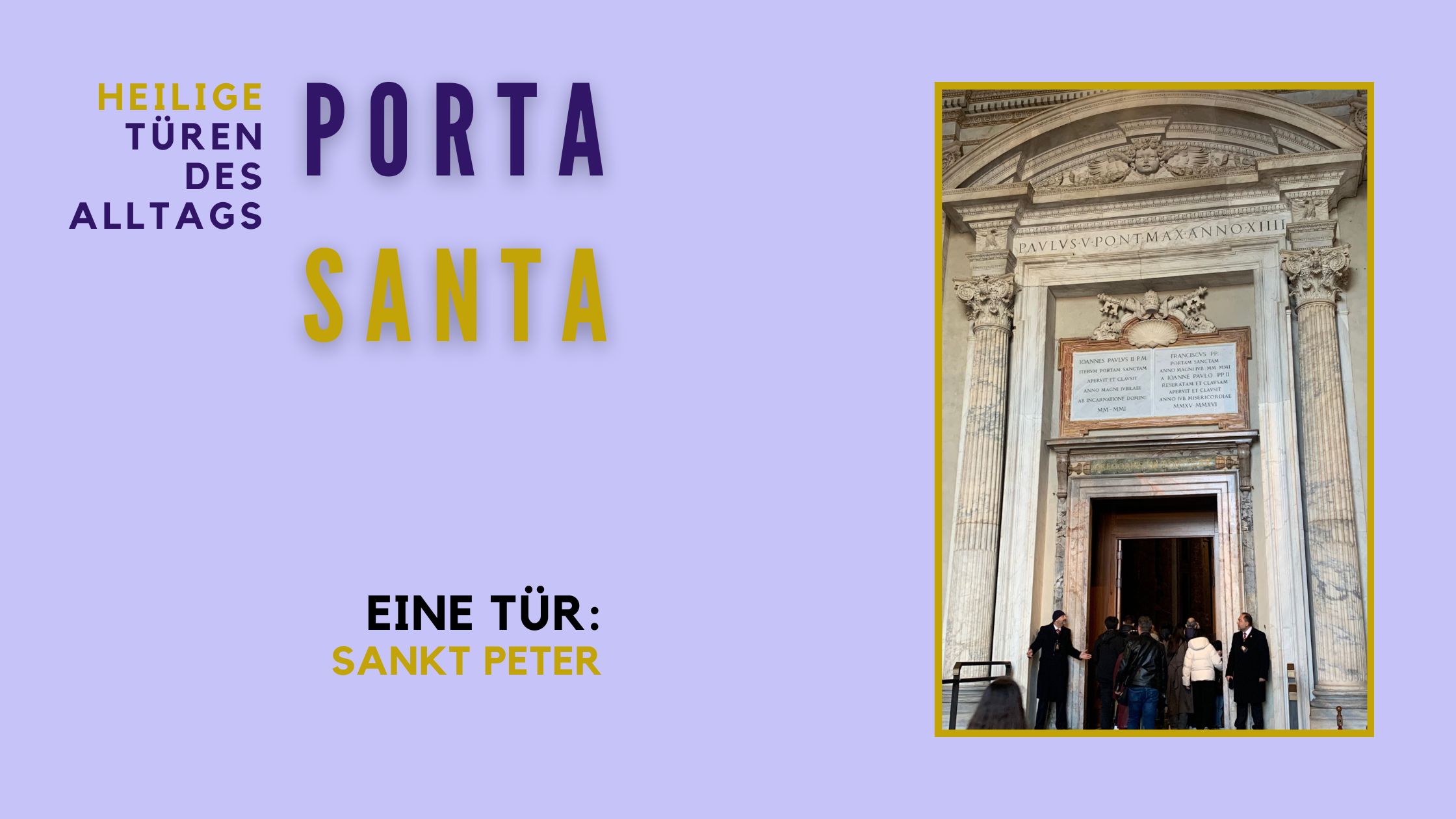 30.3.25 Porta Santa – Heilige Türen des Alltags – Andersbeten